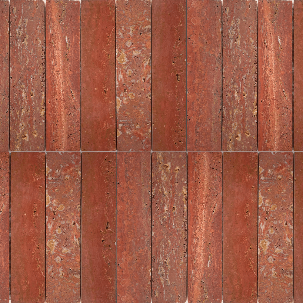 Chateau Brick Red naturstensflise | Prisgaranti & hurtig levering