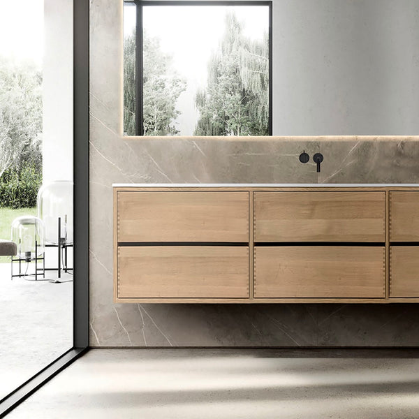 Nr. 4917 Snedker badmøbel 185 cm CENTER | Prisgaranti & hurtig levering